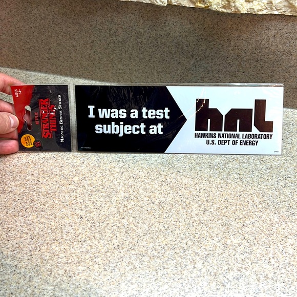 Netflix | Other | Stranger Things Magnetic Bumper Sticker Hawkins ...